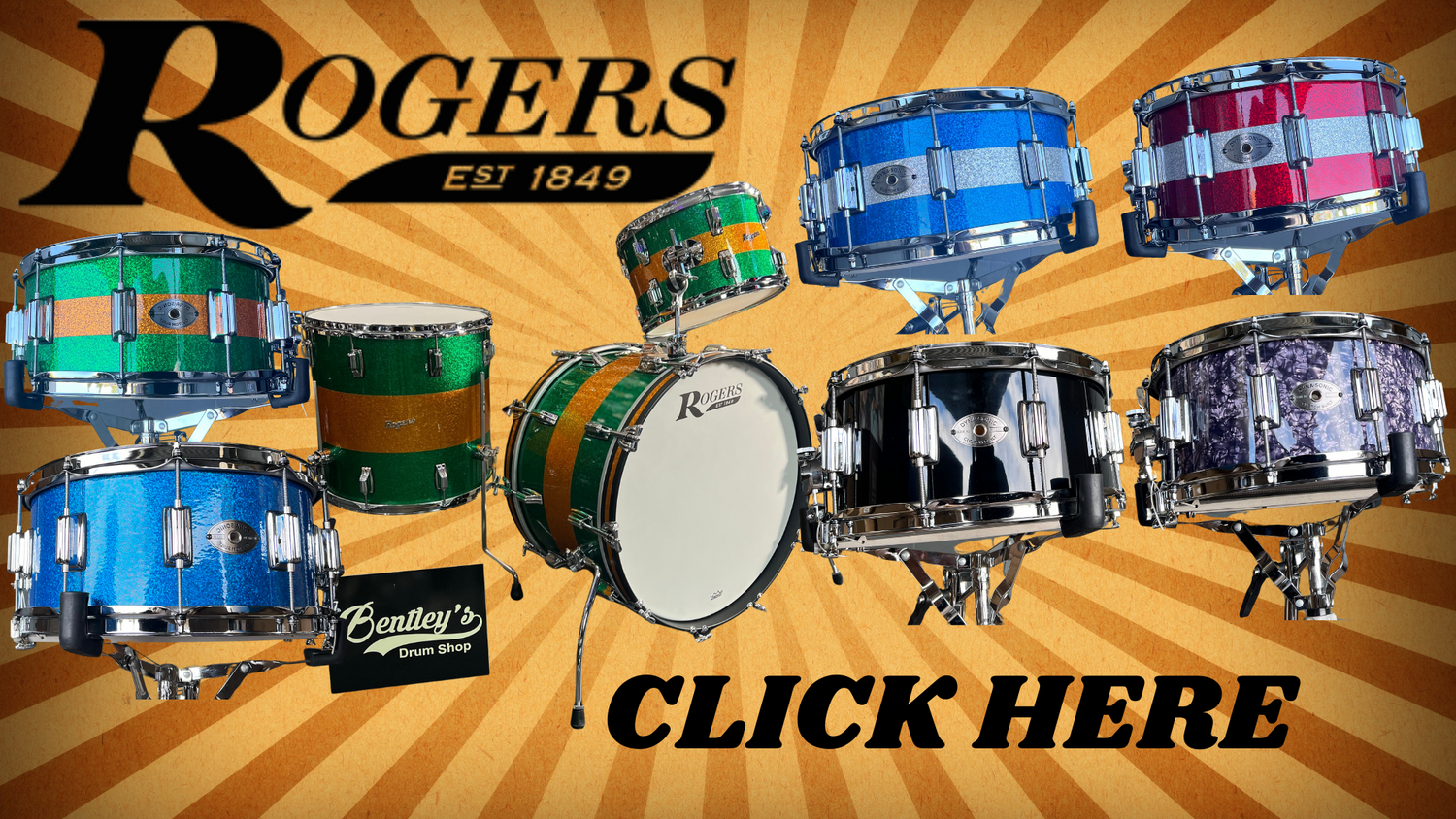 Rogers Drum Company - Made in the USA – Bentley's Drum Shop