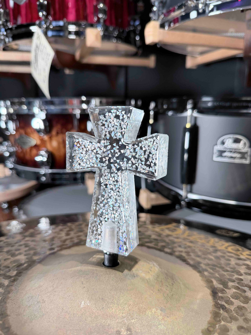 ~NEW~ Bentley's Drum Shop 8mm Thread Cross Cymbal Toppers (Multiple Co