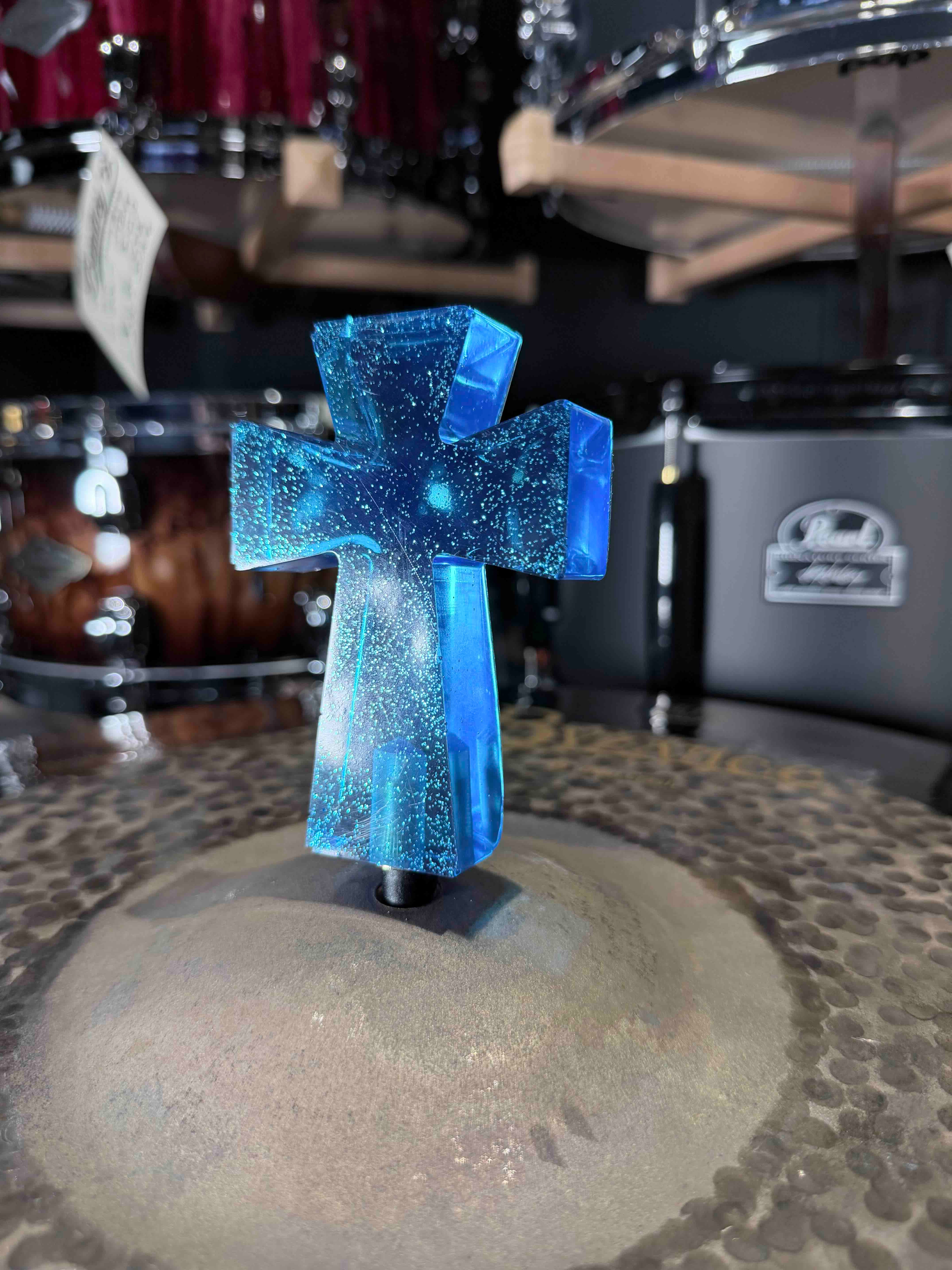 ~NEW~ Bentley's Drum Shop 8mm Thread Cross Cymbal Toppers (Multiple Co