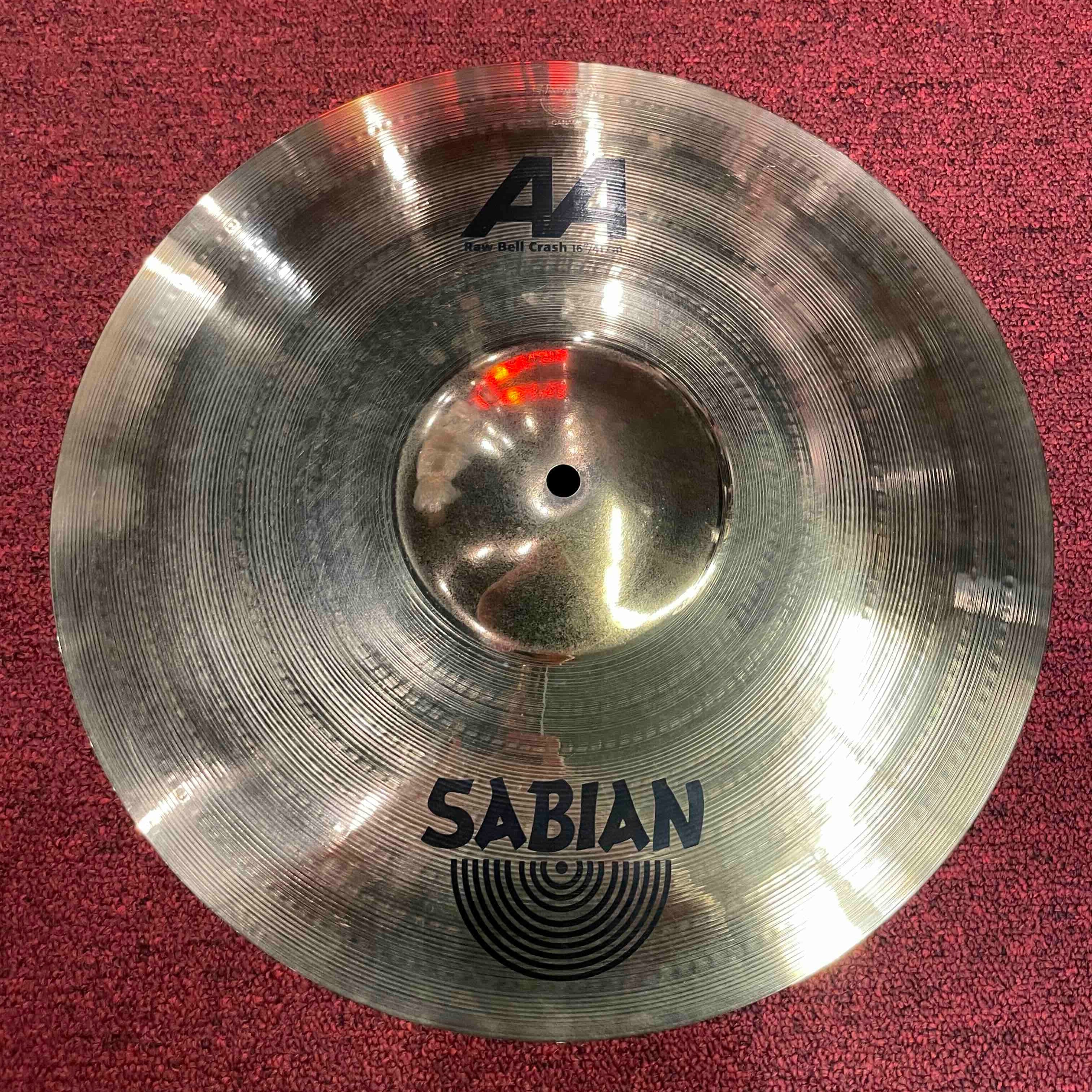 Sabian 16" AA Brilliant Raw Bell Crash Cymbal – Bentley's Drum Shop