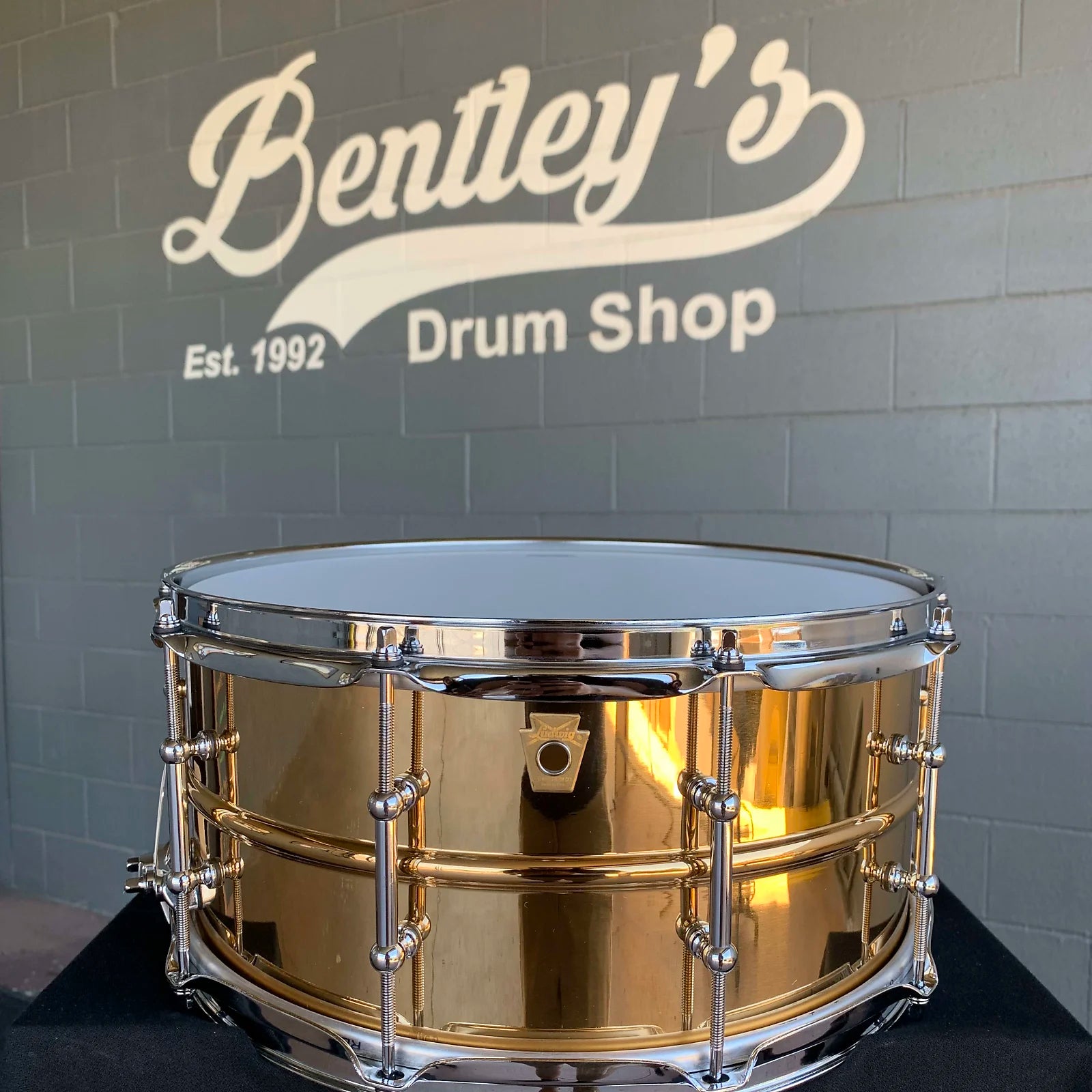 Ludwig LB552T-B Polished Bronze-Phonic 6.5x14 Snare Drum w/ Tube Lugs ...
